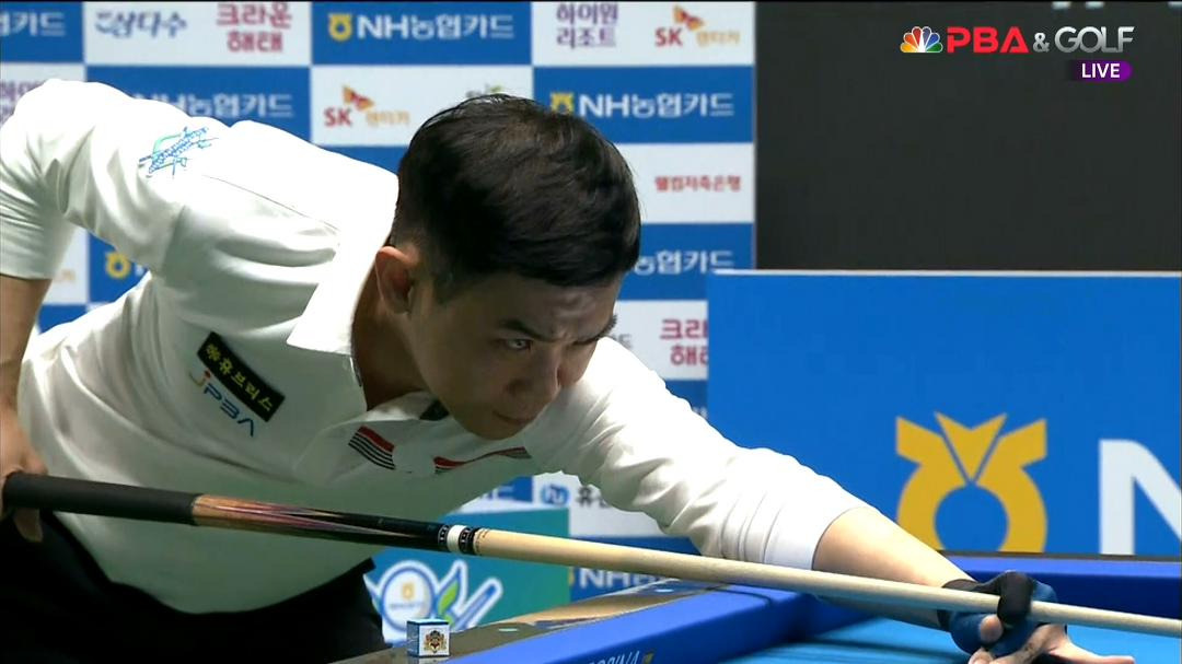 다음스포츠 | 멈추지 않는 득점력!! 3세트에도 하이런 추가하는 정경섭![NH농협카드 PBA 챔피언십 23-24]