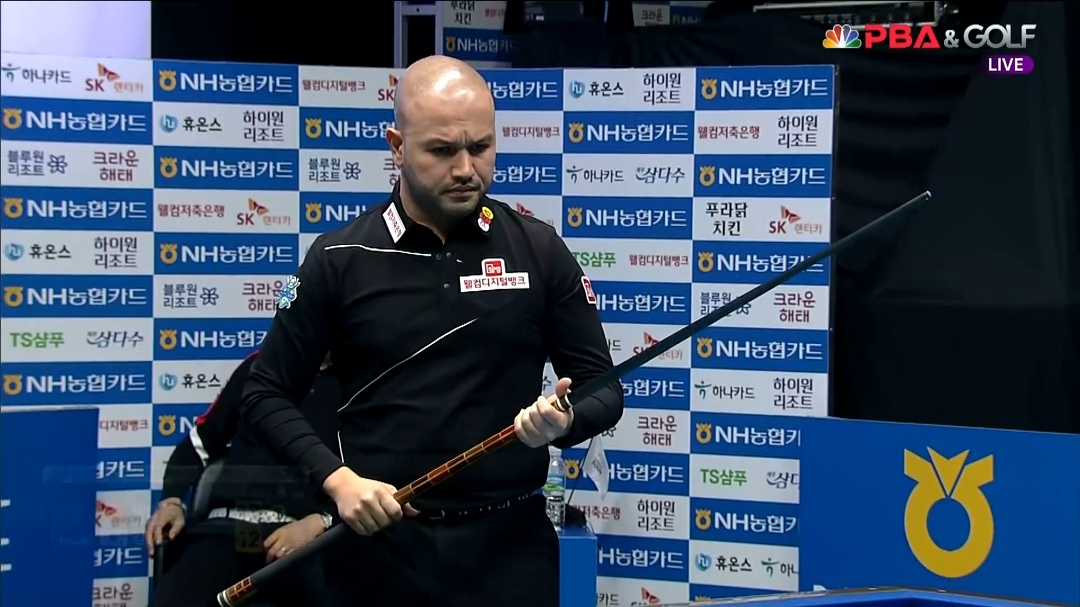 다음스포츠 | 포지션 플레이로 4연속 득점하며 세트포인트 만드는 위마즈[NH농협카드 PBA 챔피언십 22-23]