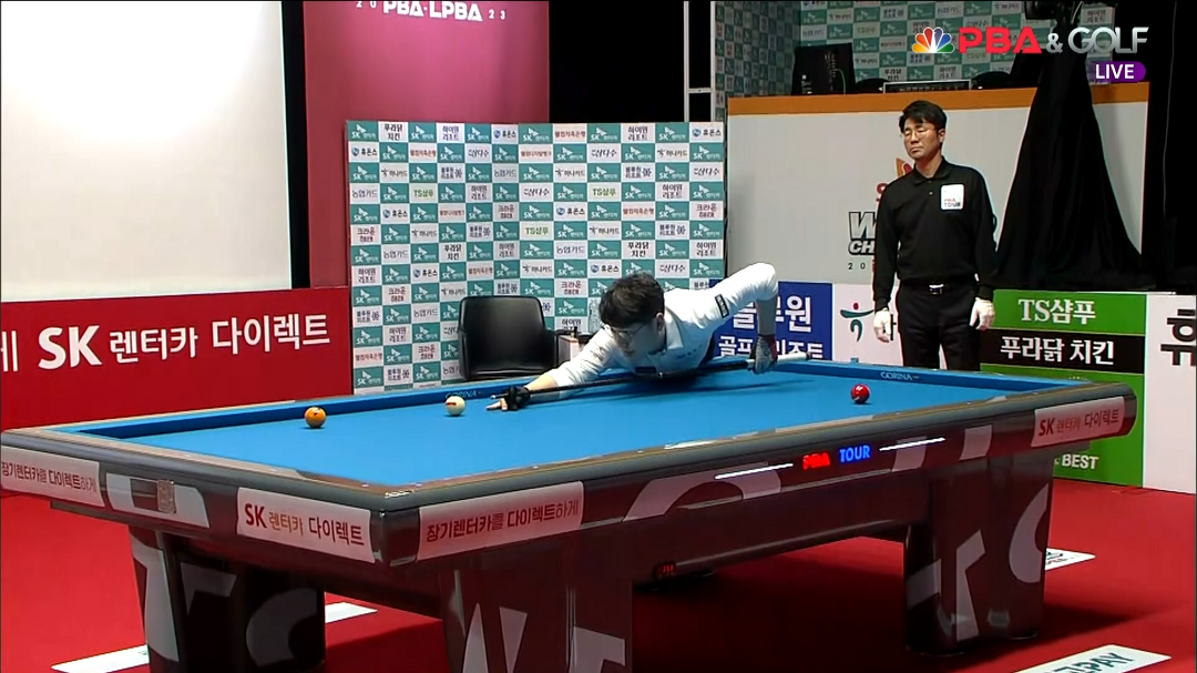 이상대 vs 오성욱 32강 4세트 HL[SK렌터카 PBA 월드챔피언십 2023] | 다음스포츠