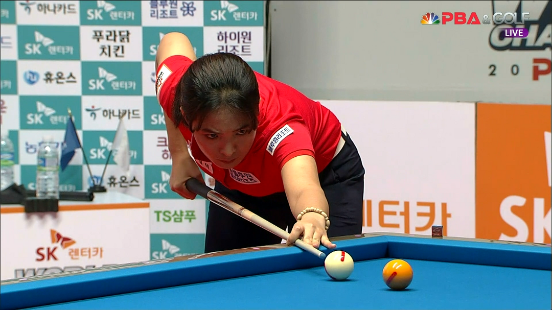 다음스포츠 | 동점 상황에서 5점 하이런으로 점수 차를 벌리는 스롱[SK렌터카 LPBA 월드챔피언십 2023]