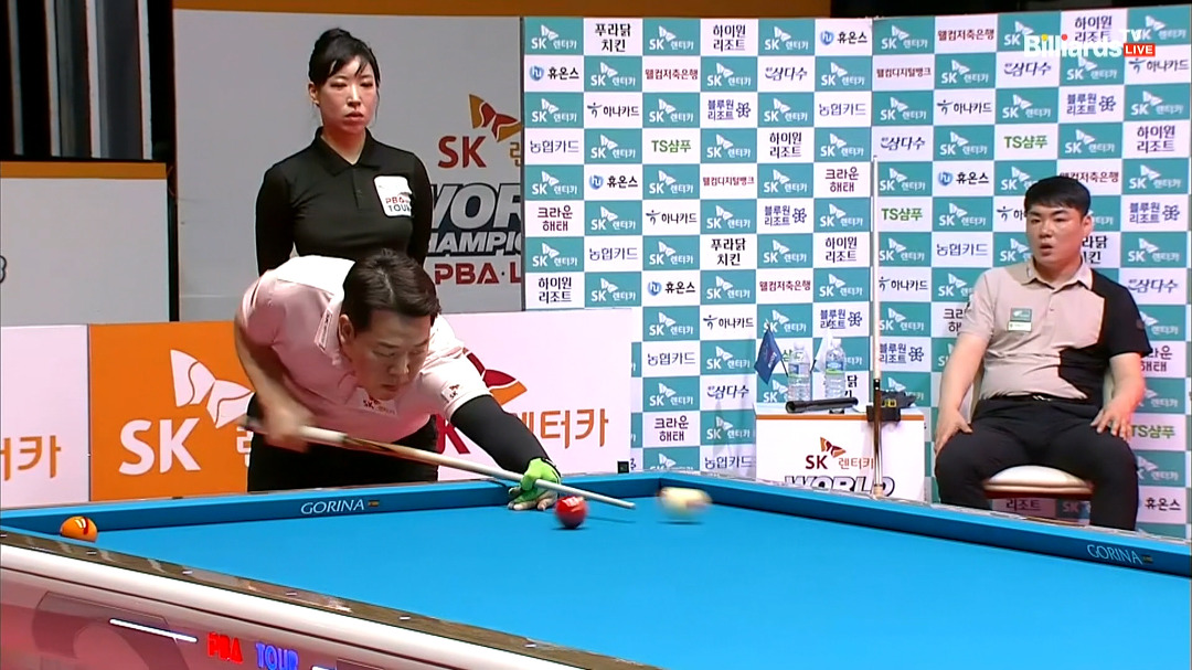 연속된 찬스를 살리며 4연속득점하는 강동궁[SK렌터카 PBA 월드챔피언십 2023] | 다음스포츠