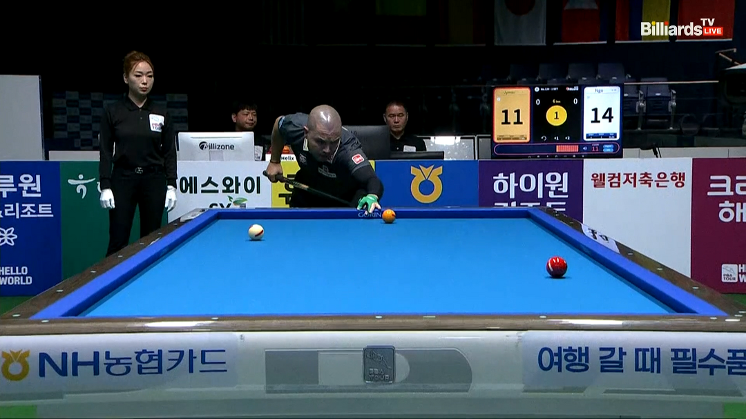 다음스포츠 | 1세트부터 치열한 접전!! 1점 차 역전승을 만들어내는 위마즈![NH농협카드 PBA 챔피언십 23-24]