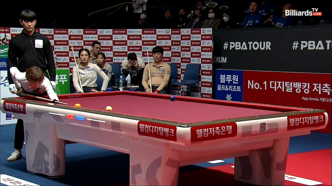 다음스포츠 | 얇은 두께의 원뱅크로 강뱅크를 잡는 임뱅크[웰컴저축은행 PBA 팀리그 23-24 5R]