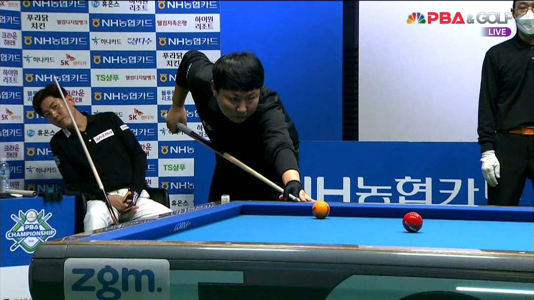 9점 하이런으로 역전하며 분위기를 가져오는 이완세[NH농협카드 PBA 챔피언십 22-23] | 다음스포츠