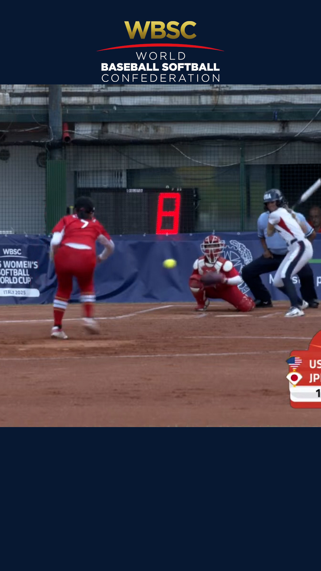 바깥쪽 꽉찬 직구! 15세 일본 여자 소프트볼 국대 #WBSC #세계야구소프트볼연맹 #U15여자소프트볼월드컵 - 다음 루프