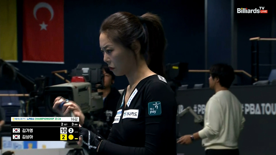 다음스포츠 | 엄청난 득점력!!3이닝만에 2세트 끝내는 김가영[NH농협카드 LPBA 챔피언십 23-24]