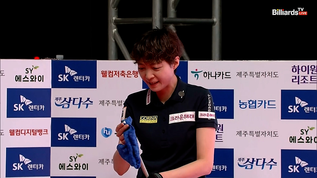 다음스포츠 | 어려운 뒤돌리기 성공하며 2승 거두는 임정숙[SK렌터카 제주 LPBA월드챔피언십2024]