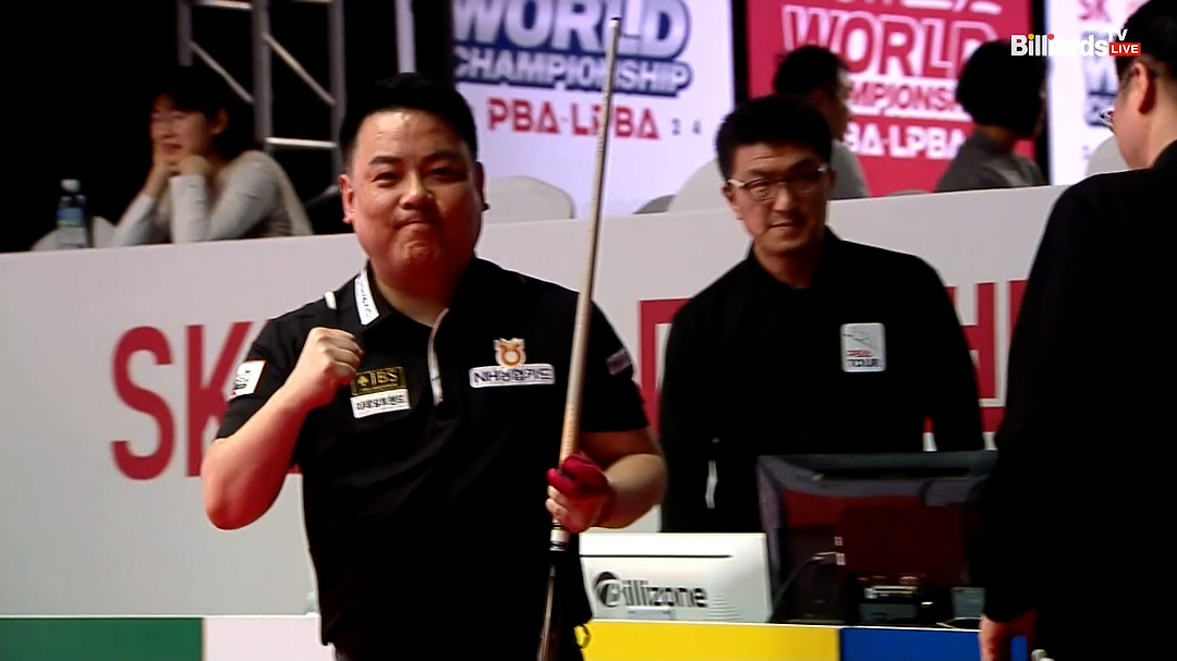 다음스포츠 | 10점하이런으로 승리하며 16강에 진출하는 조재호[SK렌터카 제주 PBA월드챔피언십2024]