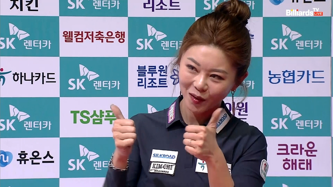 3연속 득점으로 역전승 만들어내면서 결승에 진출하는 김가영![SK렌터카 LPBA 월드챔피언십 2023] | 다음스포츠