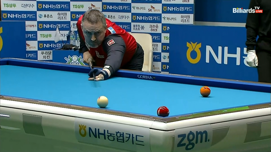 다음스포츠 | 세트 초반 7점 하이런을 몰아치며 기선제압하는 쿠드롱[NH농협카드 PBA 챔피언십 22-23]