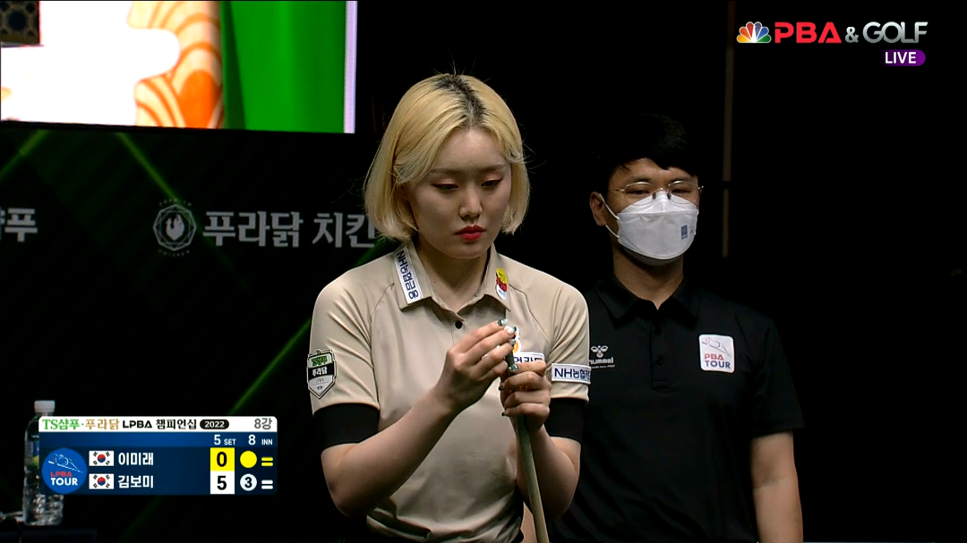 다음스포츠 | 4연속 득점으로 분위기를 완전히 타며 앞서나가는 김보미[TS샴푸·푸라닭 LPBA 챔피언십 2022]