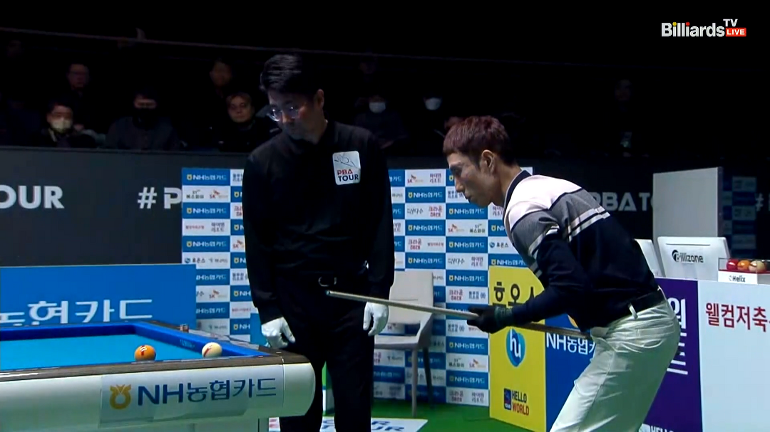 다음스포츠 | 2세트 후반 접전 끝에 2세트도 가져가는 최원준!![NH농협카드 PBA 챔피언십 23-24]