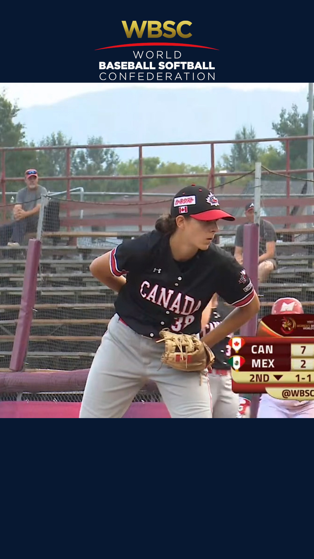 독특한 투구폼! 삼구삼진 잡는 캐나다 여자 야구 대표팀 #WBSC #세계야구소프트볼연맹 #여자야구월드컵 - 오늘의 숏 beta
