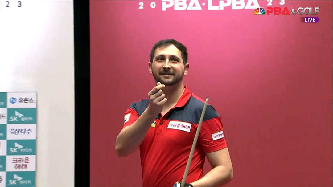 다음스포츠 | 시원하게 2득점 마무리하면서 8강에 진출하는 마르티네스![SK렌터카 PBA 월드챔피언십 2023]