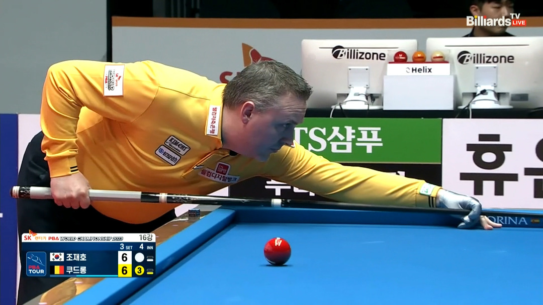 다음스포츠 | 절정의 감각으로 8연속득점하며 조재호를 역전하는 쿠드롱[SK렌터카 PBA 월드챔피언십 2023]