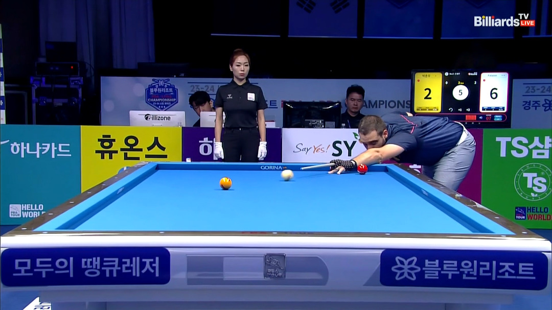 다음스포츠 | 팔라존 vs 박춘우 128강 3세트 HL[경주블루원리조트 PBA 챔피언십 23-24]