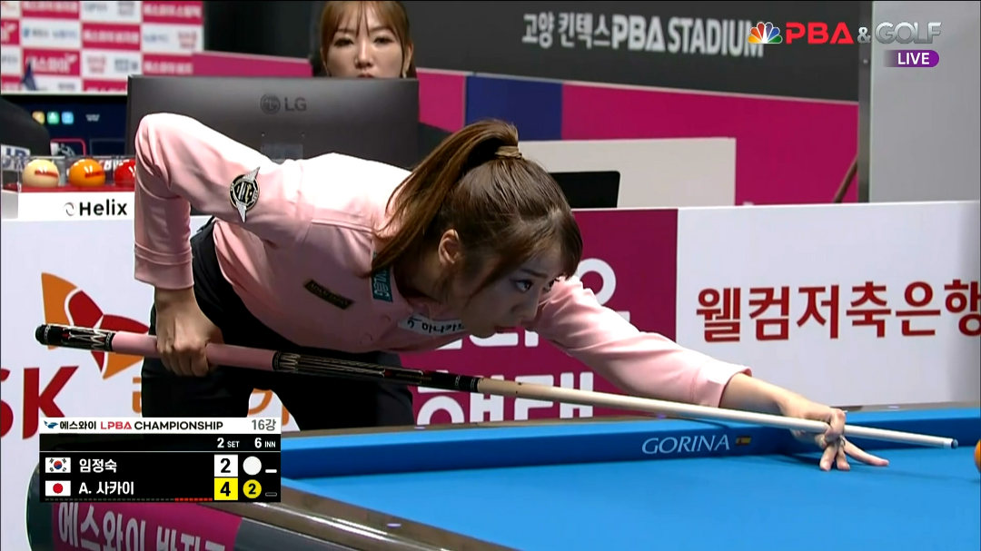 다음스포츠 | 뱅뱅뱅뱅! 뱅크샷 귀재에게 4연속 뱅크샷을 선보이는 사카이![에스와이 LPBA 챔피언십 23-24]