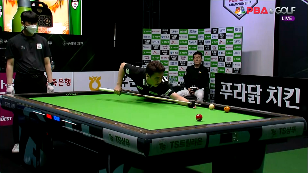 다음스포츠 | 김경민 VS 김종원 32강 1세트 HL[TS샴푸·푸라닭 PBA 챔피언십 2022]